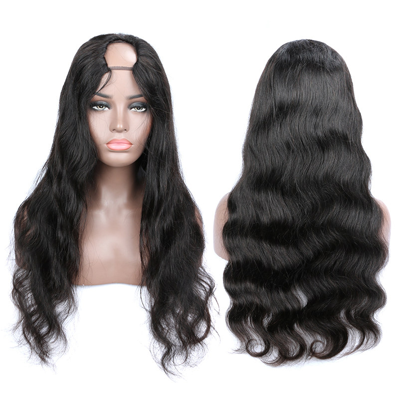 Body Wave u Part Wig Natural Hair With Glueless Hair Wig