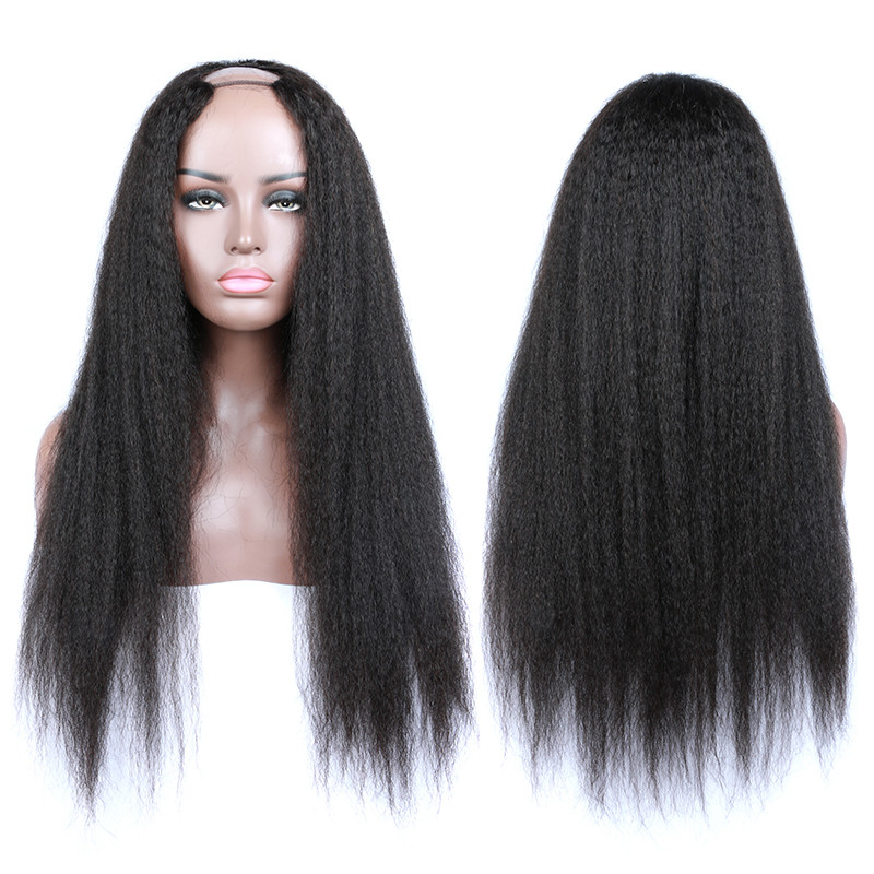 Yaki Straight Hair U Part Wigs in Affordable Price Easy to Wear